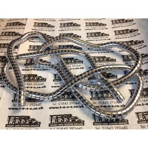 CHROME CABLE & PIPE WRAP / COVERING 10MM